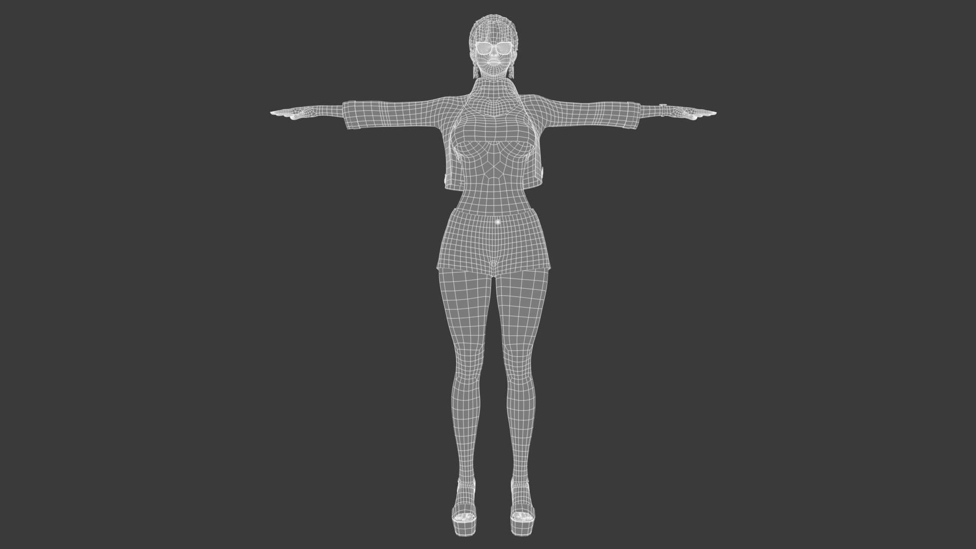 Female Character - 3D Model by stepharamburu