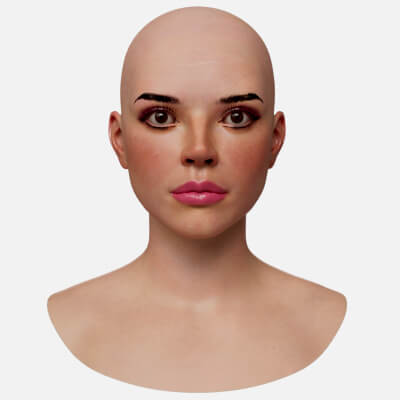 Female Head Mesh With Unreal Metahuman Topology V3 - 3D Model by ...