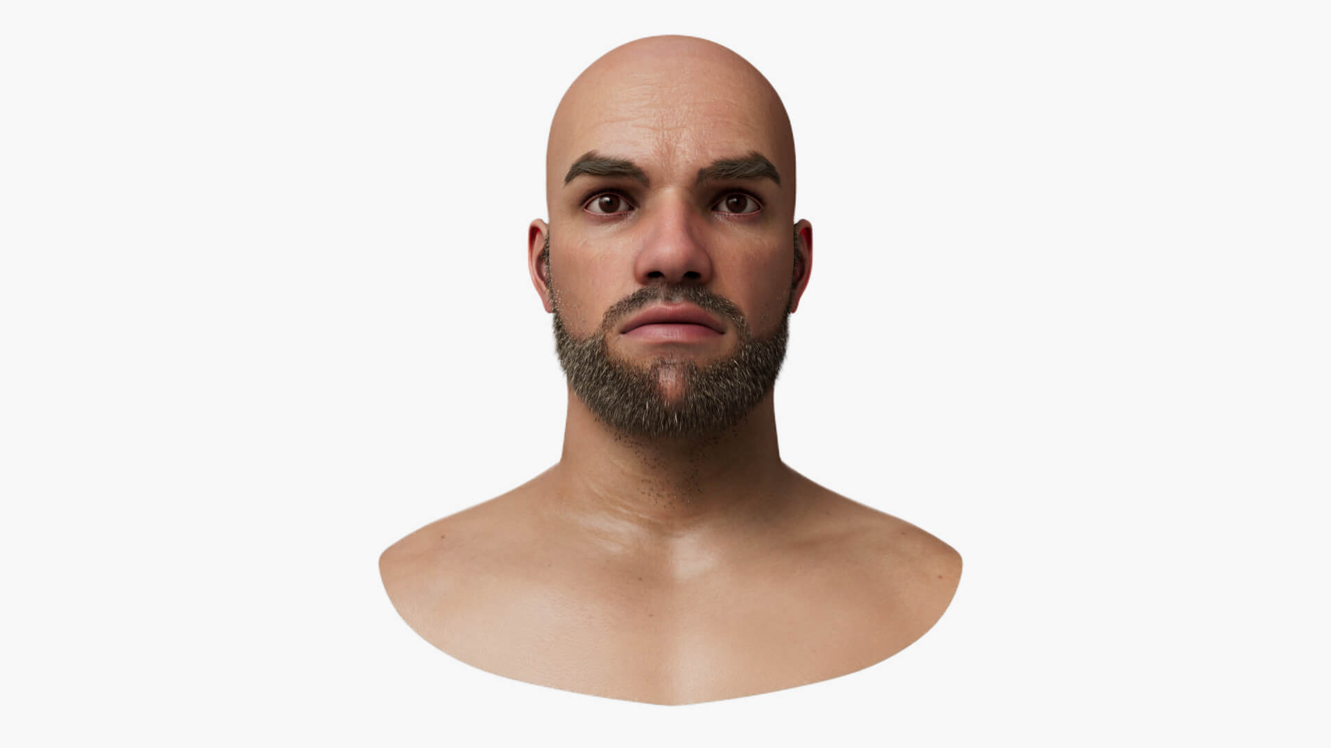 Male Head Mesh With Unreal Metahuman Topology V1 - 3D Model by ...