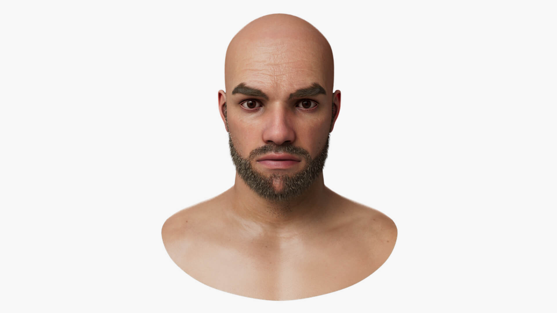 Male Head Mesh With Unreal Metahuman Topology V1 - 3D Model by ...