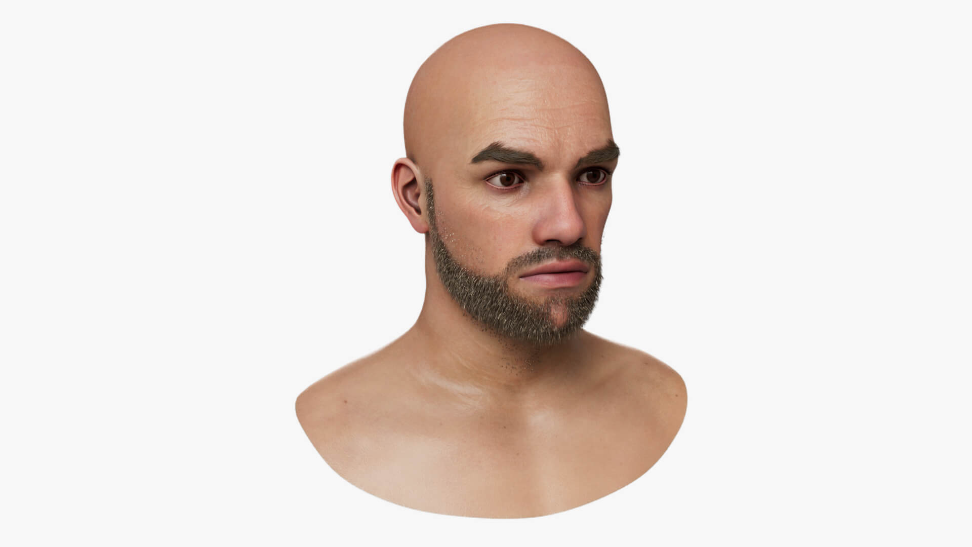 Male Head Mesh With Unreal Metahuman Topology V1 - 3D Model by ...