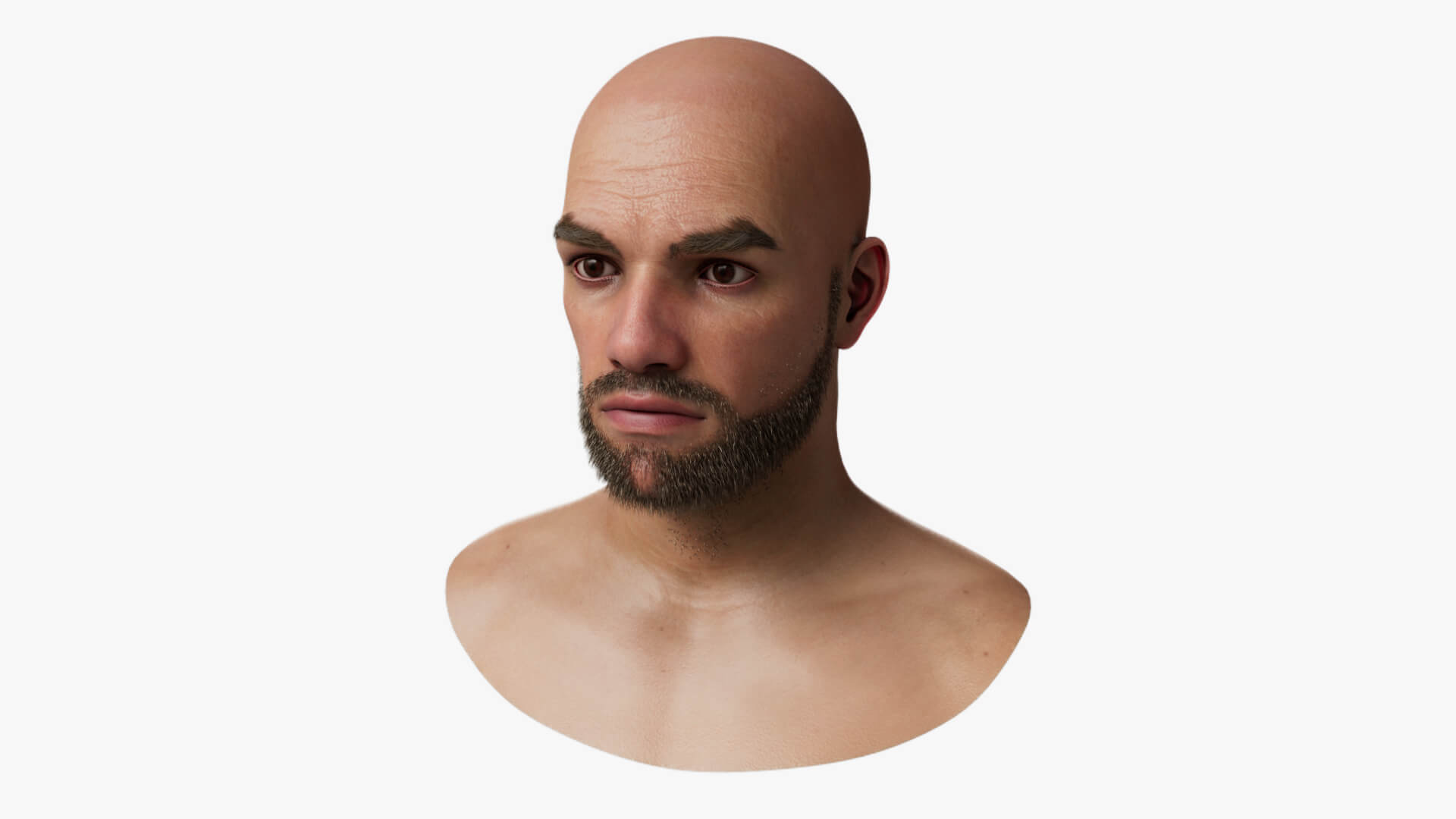 Male Head Mesh With Unreal Metahuman Topology V1 - 3D Model by ...