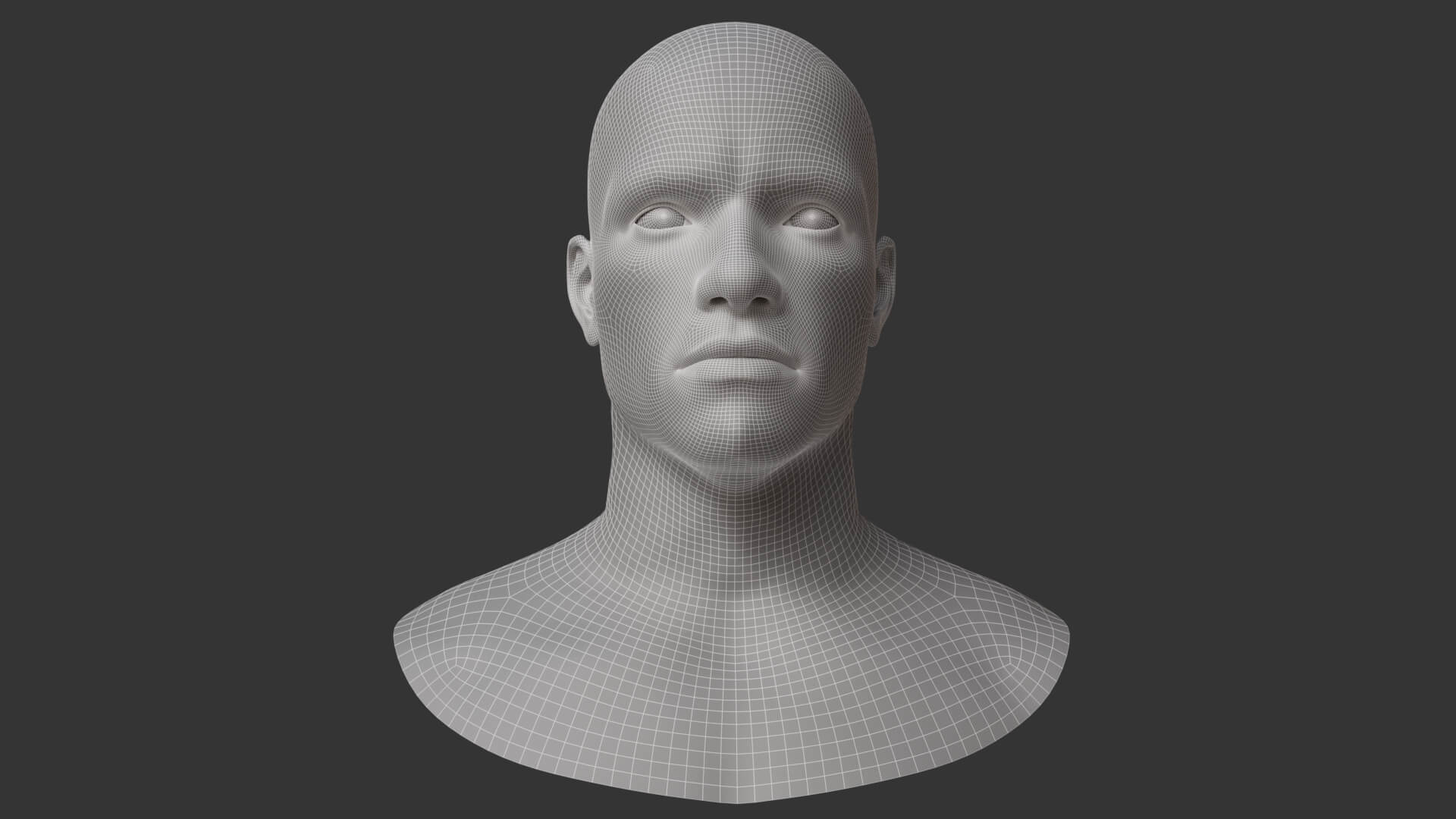 Male Head Mesh With Unreal Metahuman Topology V1 - 3D Model by ...