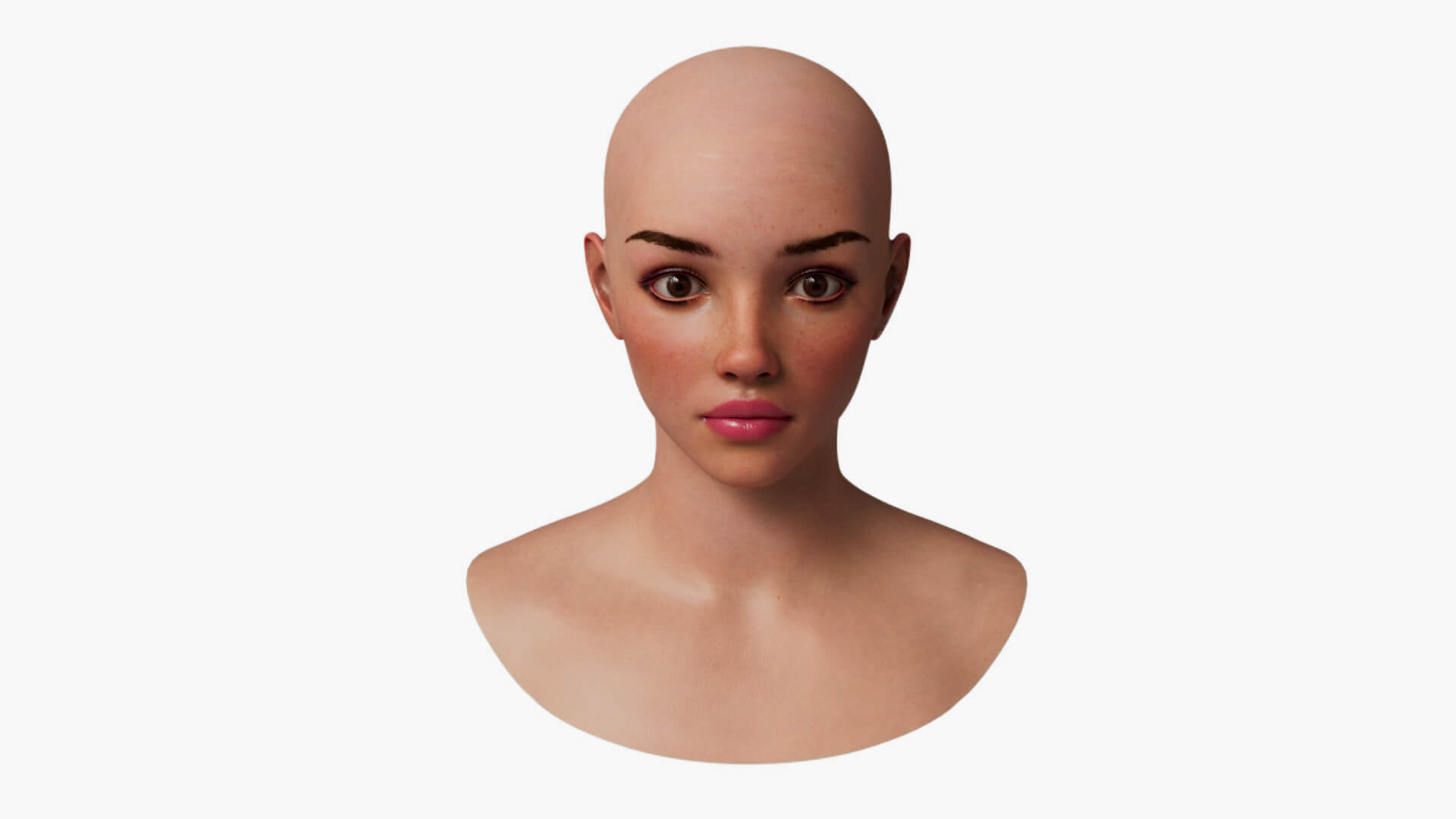 Female Head Mesh With Unreal Metahuman Topology V1 - 3D Model by ...