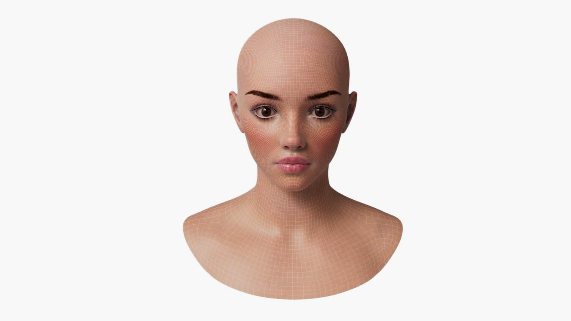 Female Head Mesh With Unreal Metahuman Topology V1 - 3D Model by ...