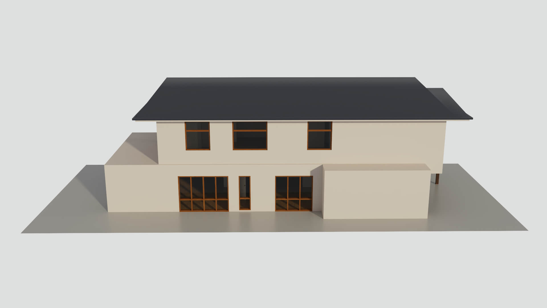 Two-Story House 3D Model for Simulation Visualization PBR by stepharamburu