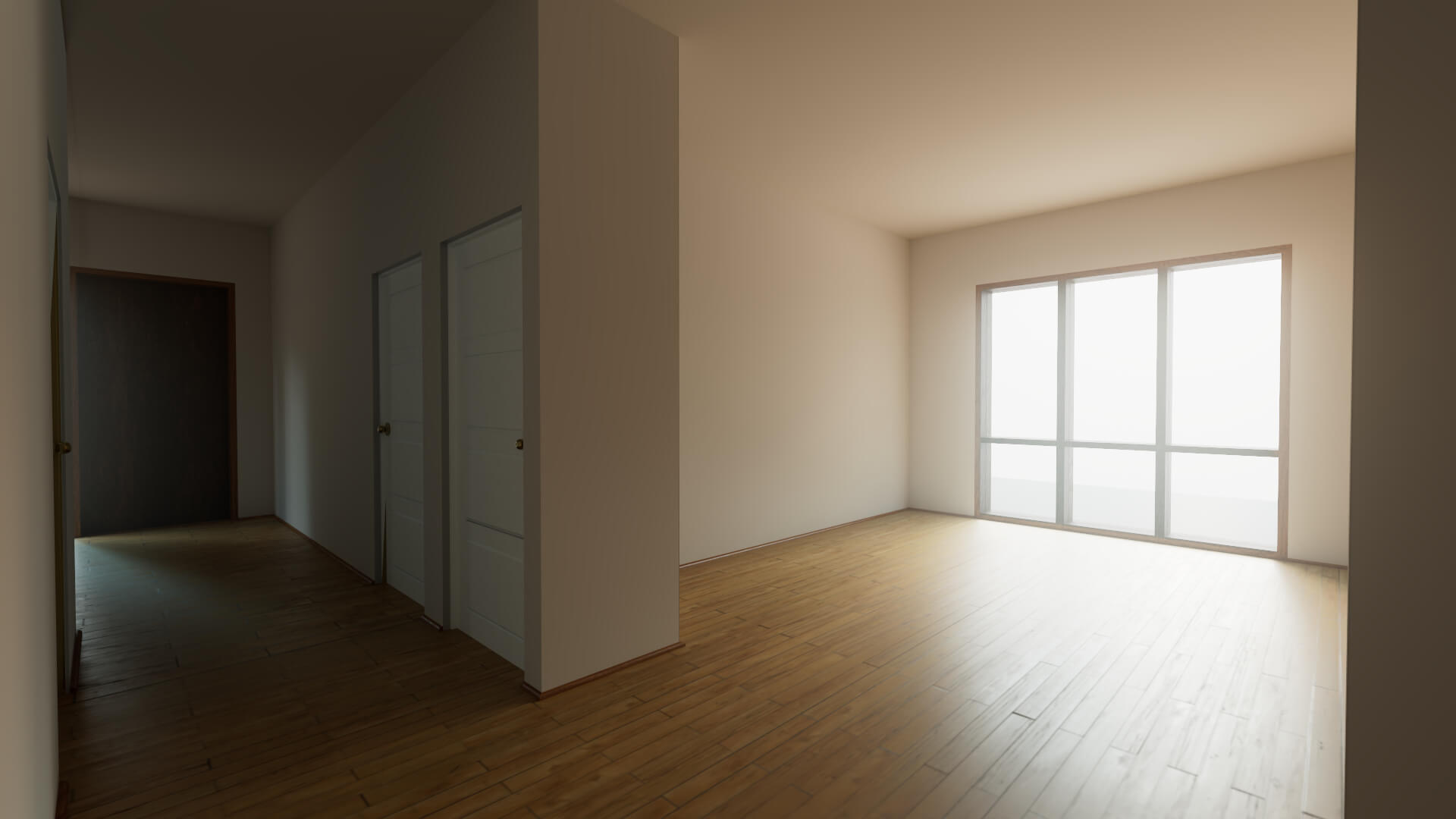 Two-Story House 3D Model for Simulation Visualization PBR by stepharamburu