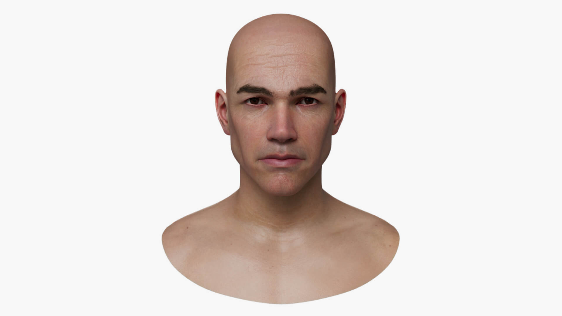 Male Head Mesh With Unreal Metahuman Topology V2 - 3D Model by ...