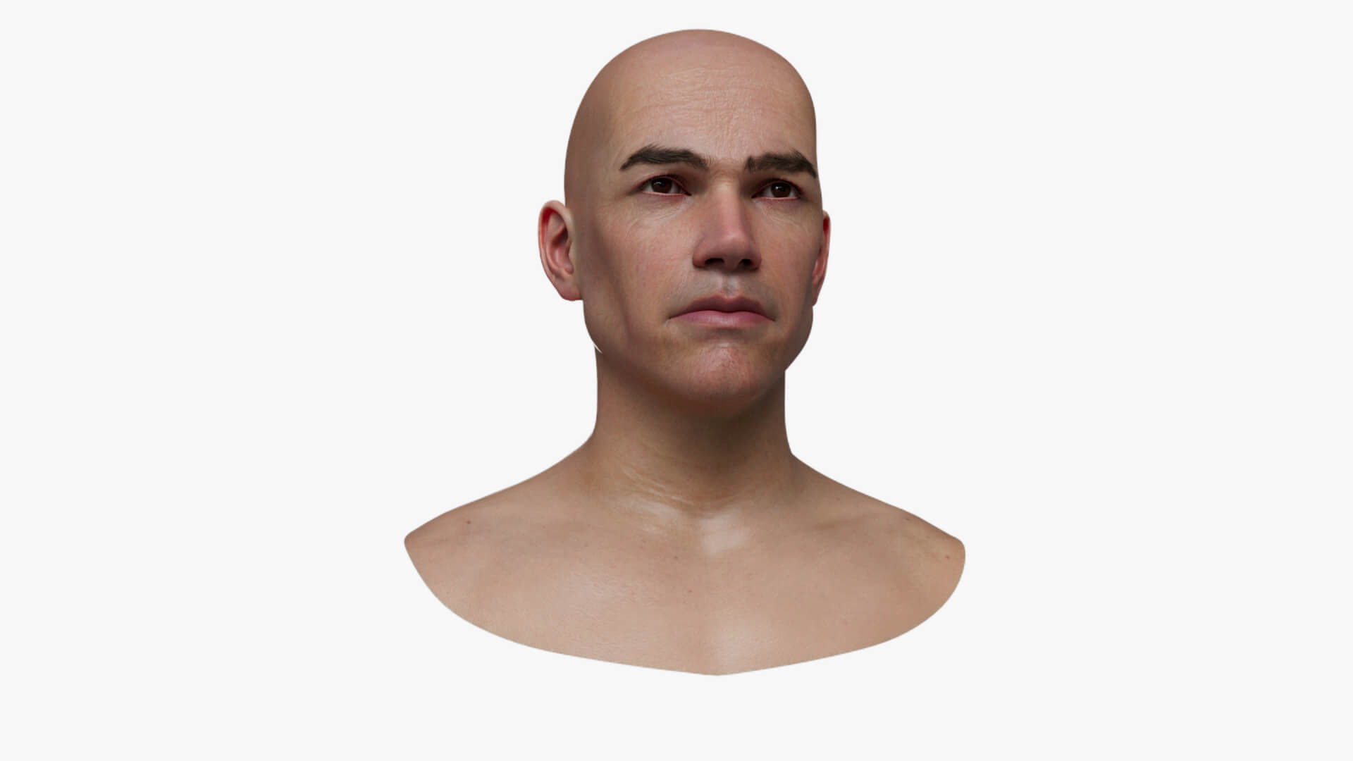 Male Head Mesh With Unreal Metahuman Topology V2 - 3D Model by ...