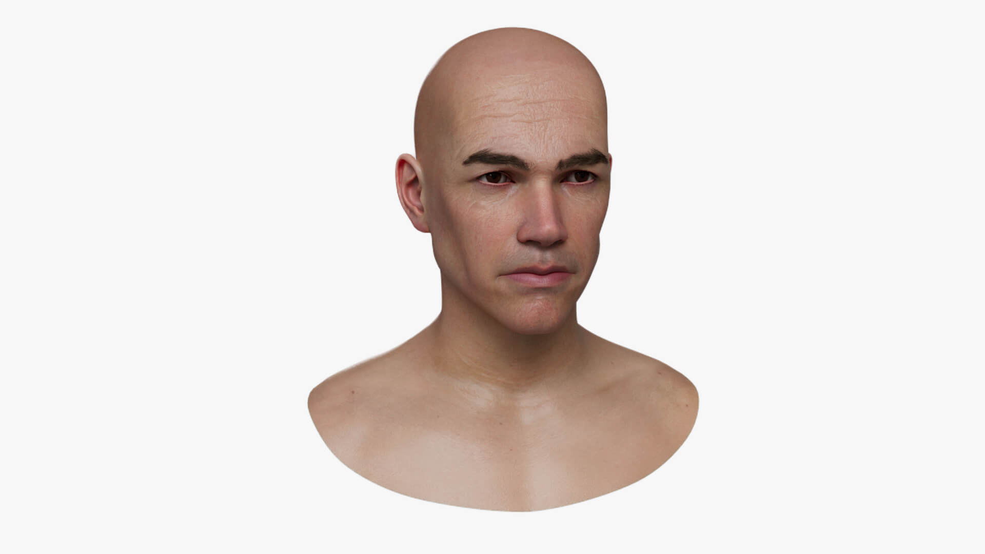 Male Head Mesh With Unreal Metahuman Topology V2 - 3D Model by ...