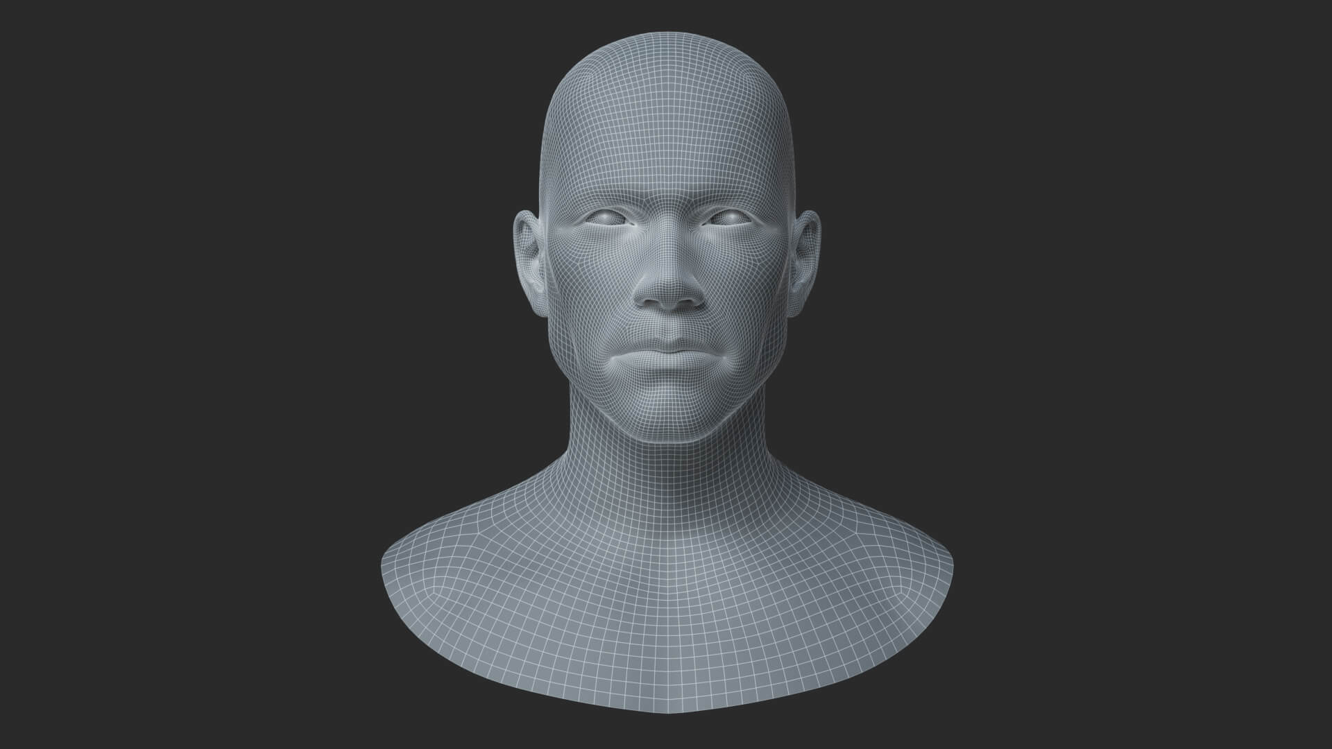 Male Head Mesh With Unreal Metahuman Topology V2 - 3D Model by stepharamburu