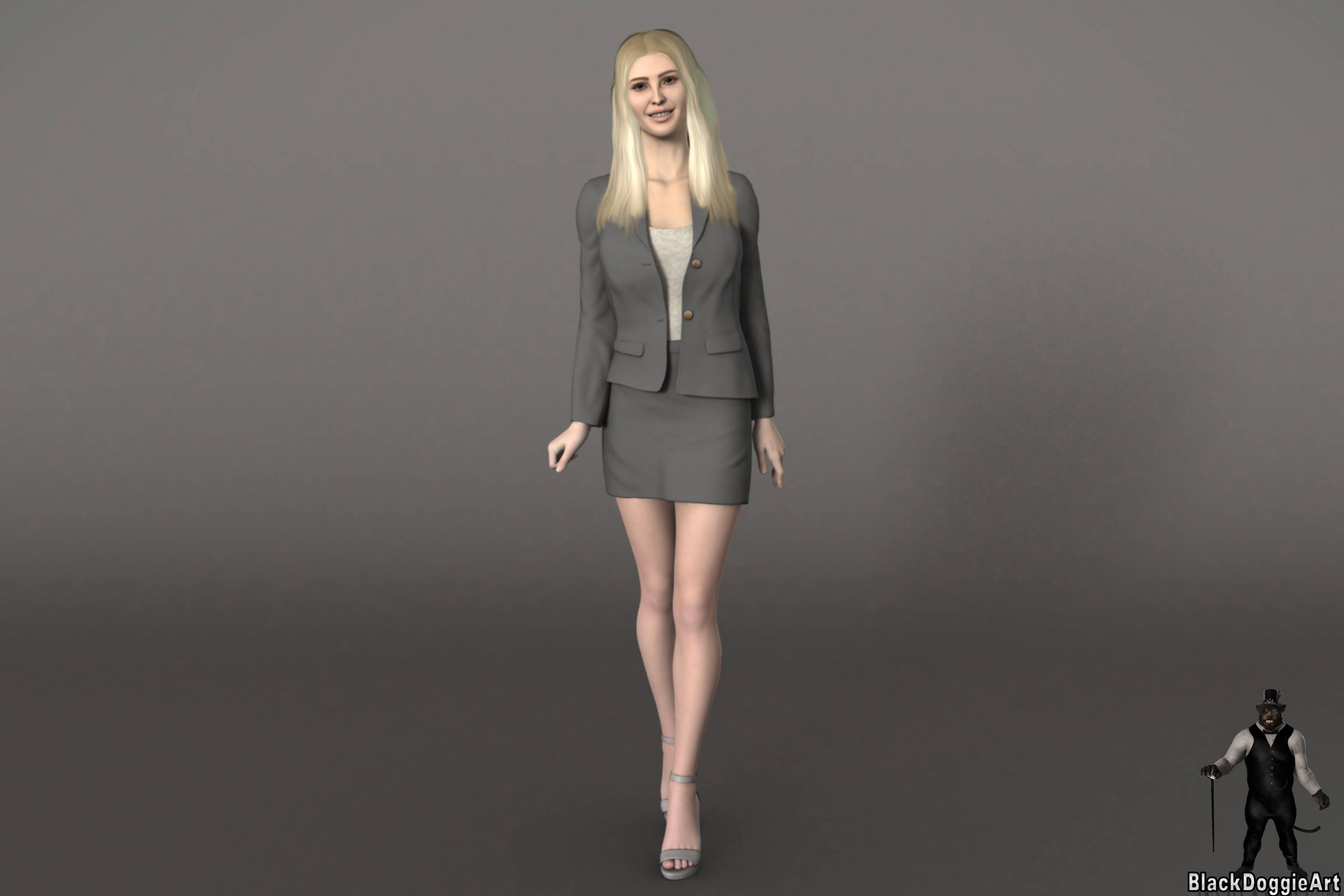 Ivanka 3D Render, Digital Art by StephenCoffman2012