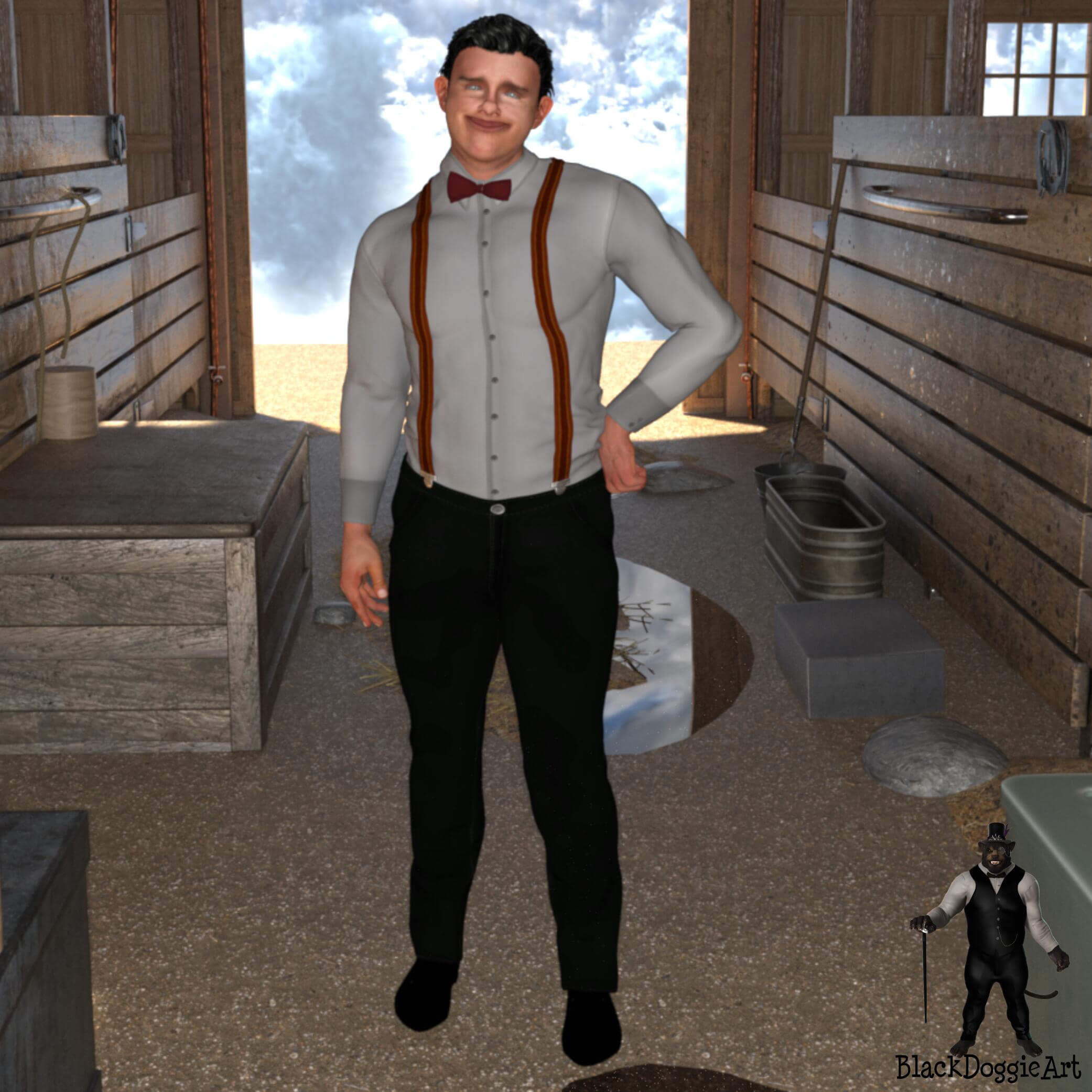 Stephen the Pretty Boy 3D Render by StephenCoffman2012
