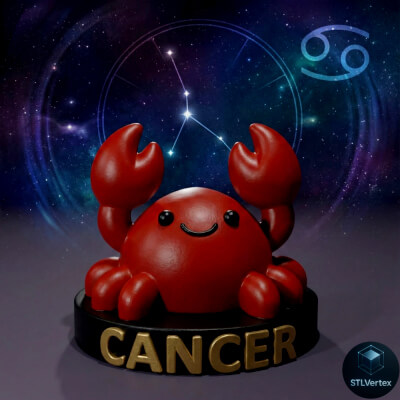 Chibi Cancer Candles 3D Printable Model by STLVertext