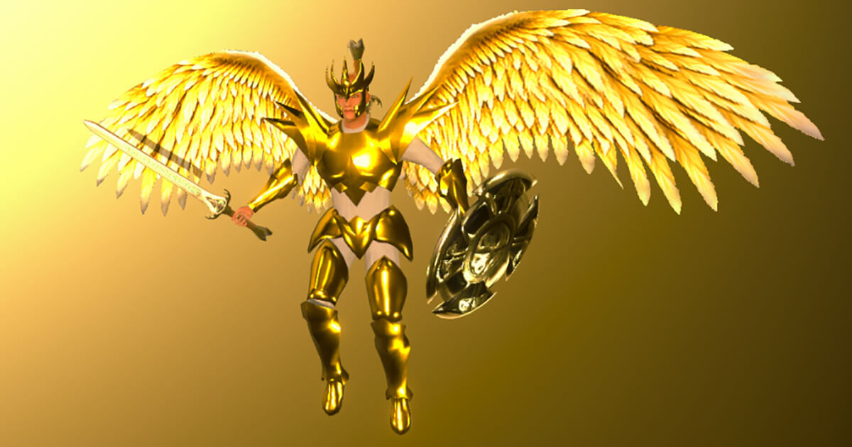 Angel Knight + Material Variations for Unity - 3D Model by stonelion7
