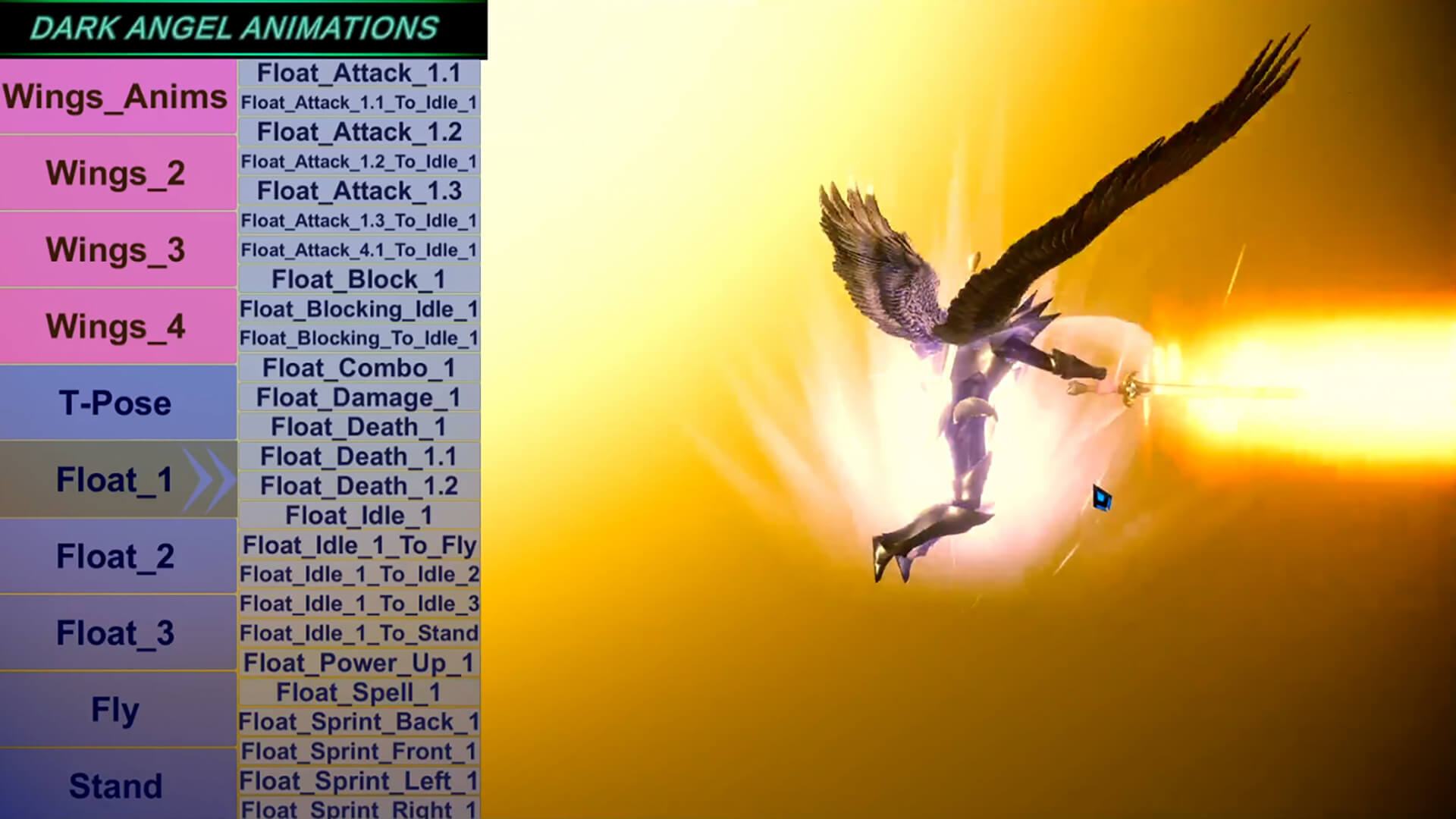 Angel Knight + Material Variations for Unity - 3D Model by stonelion7