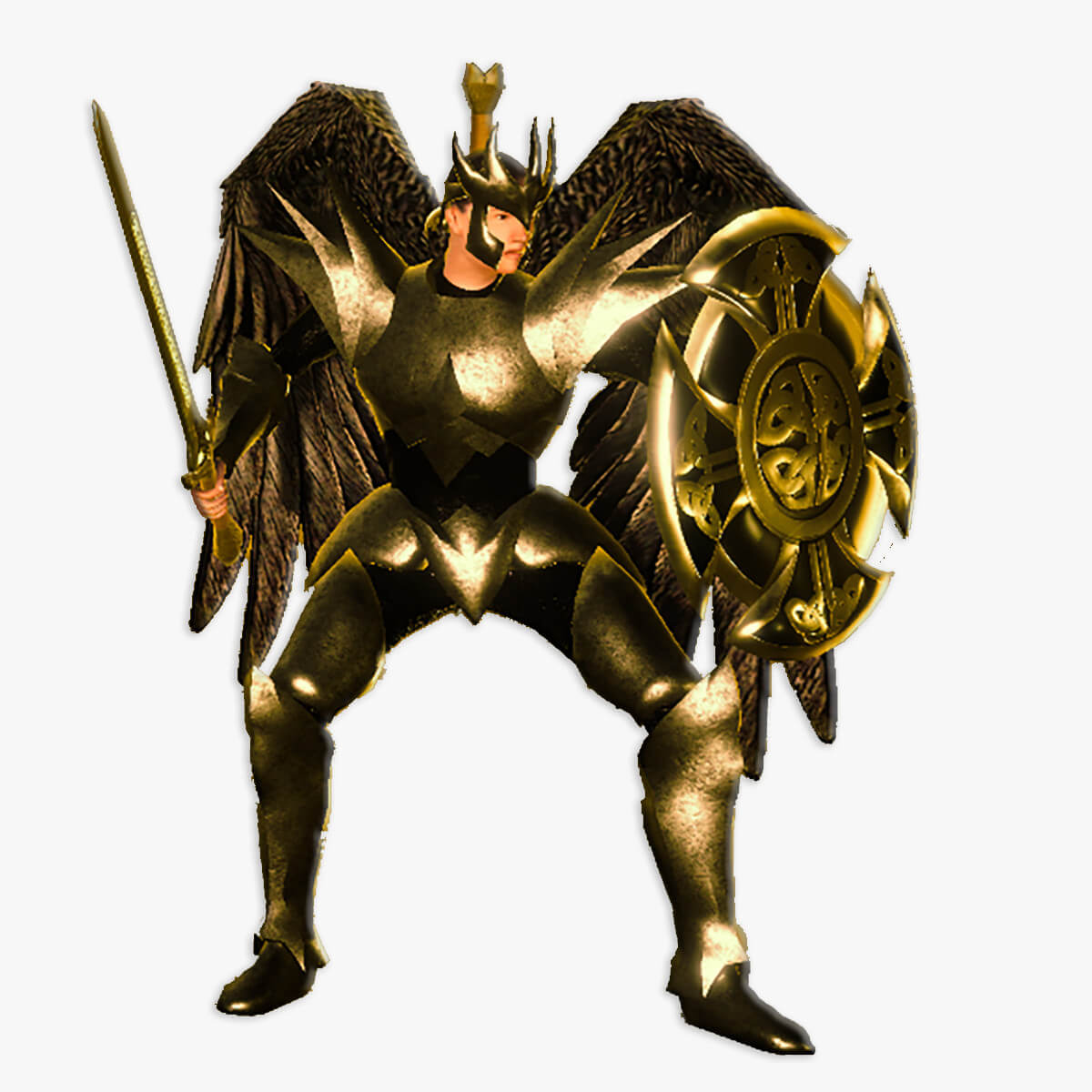 Angel Knight + Material Variations for Unity - 3D Model by stonelion7
