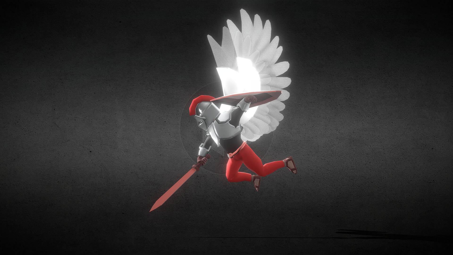 Animated Low Poly Angel Knight (To Unity) - 3D Model by stonelion7