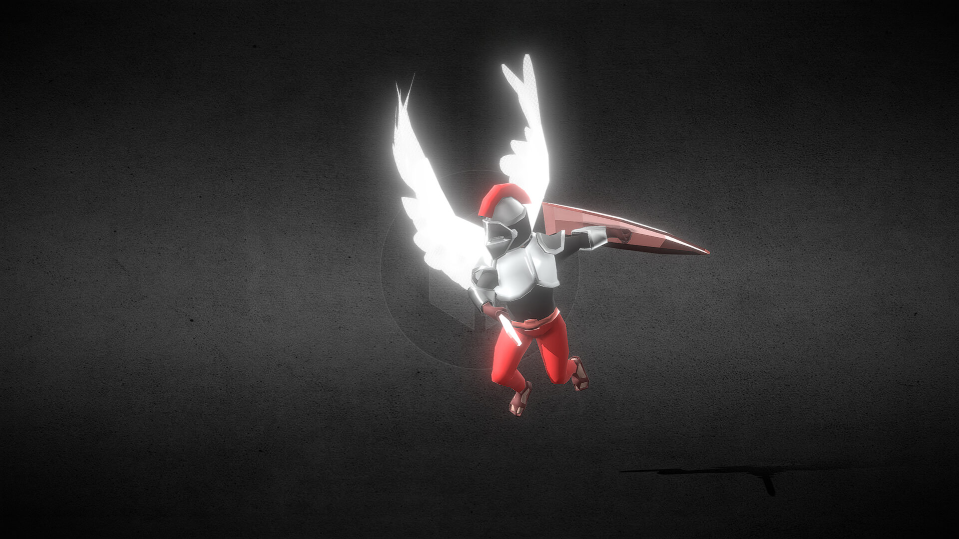 Animated Low Poly Angel Knight (To Unity) - 3D Model by stonelion7
