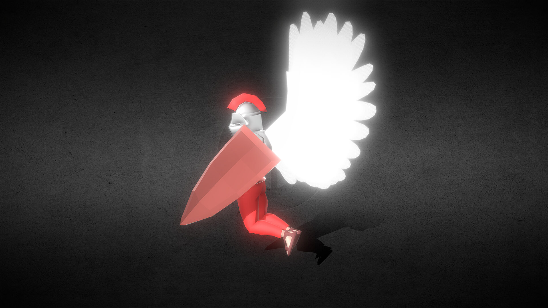 Animated Low Poly Angel Knight (To Unity) - 3D Model by stonelion7