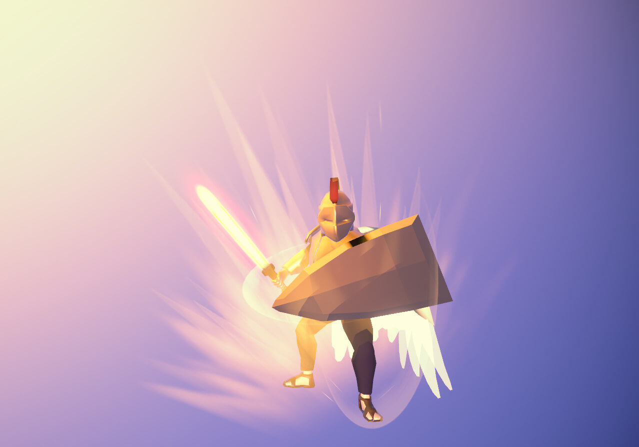 Animated Low Poly Angel Knight (To Unity) - 3D Model by stonelion7