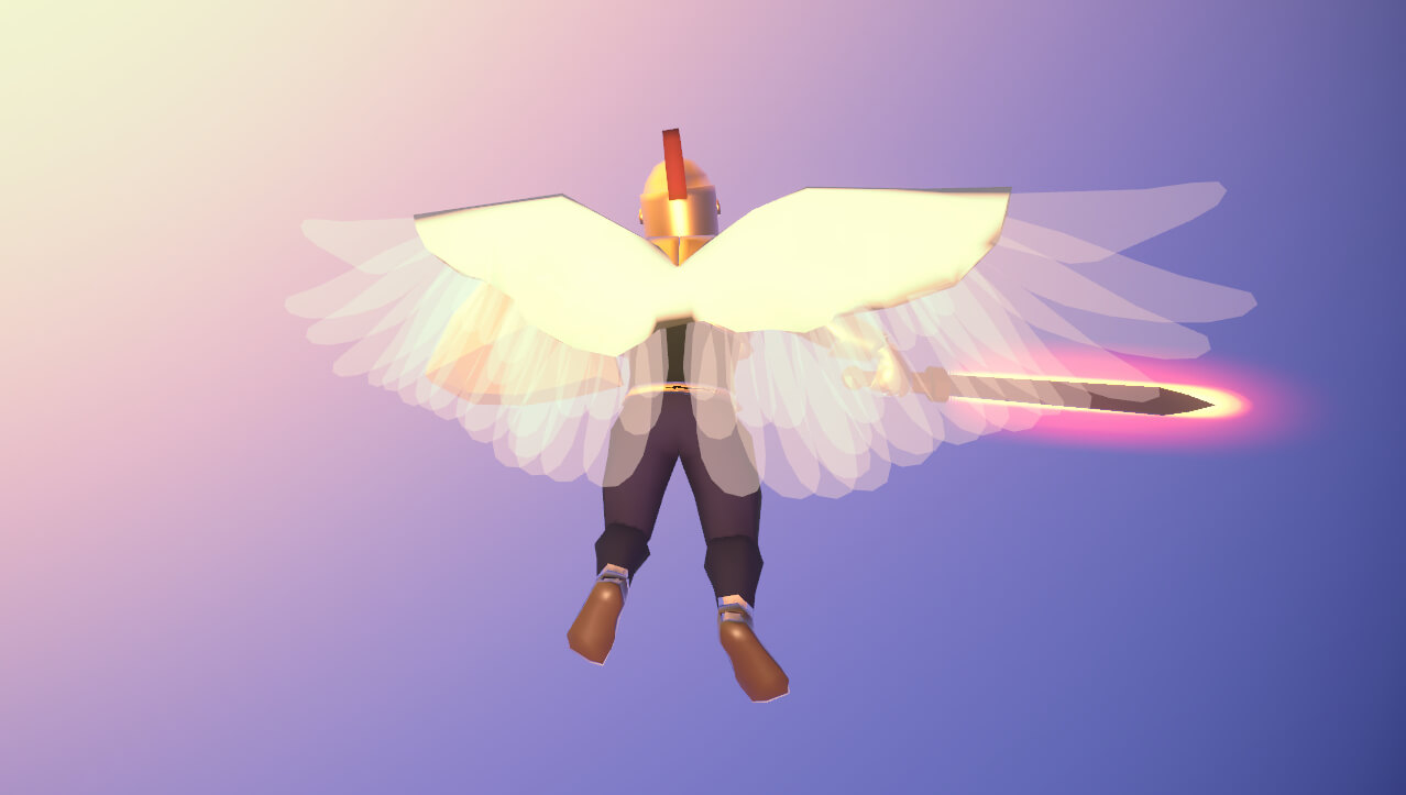 Animated Low Poly Angel Knight (To Unity) - 3D Model by stonelion7