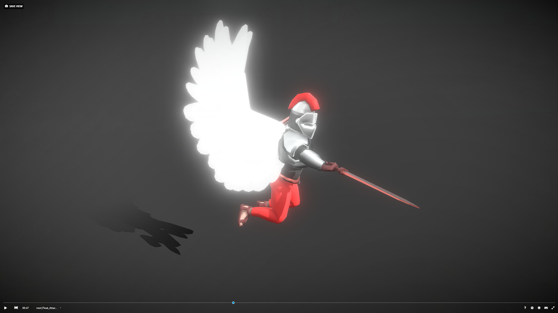 Animated Low Poly Angel Knight (To Unity) - 3D Model by stonelion7