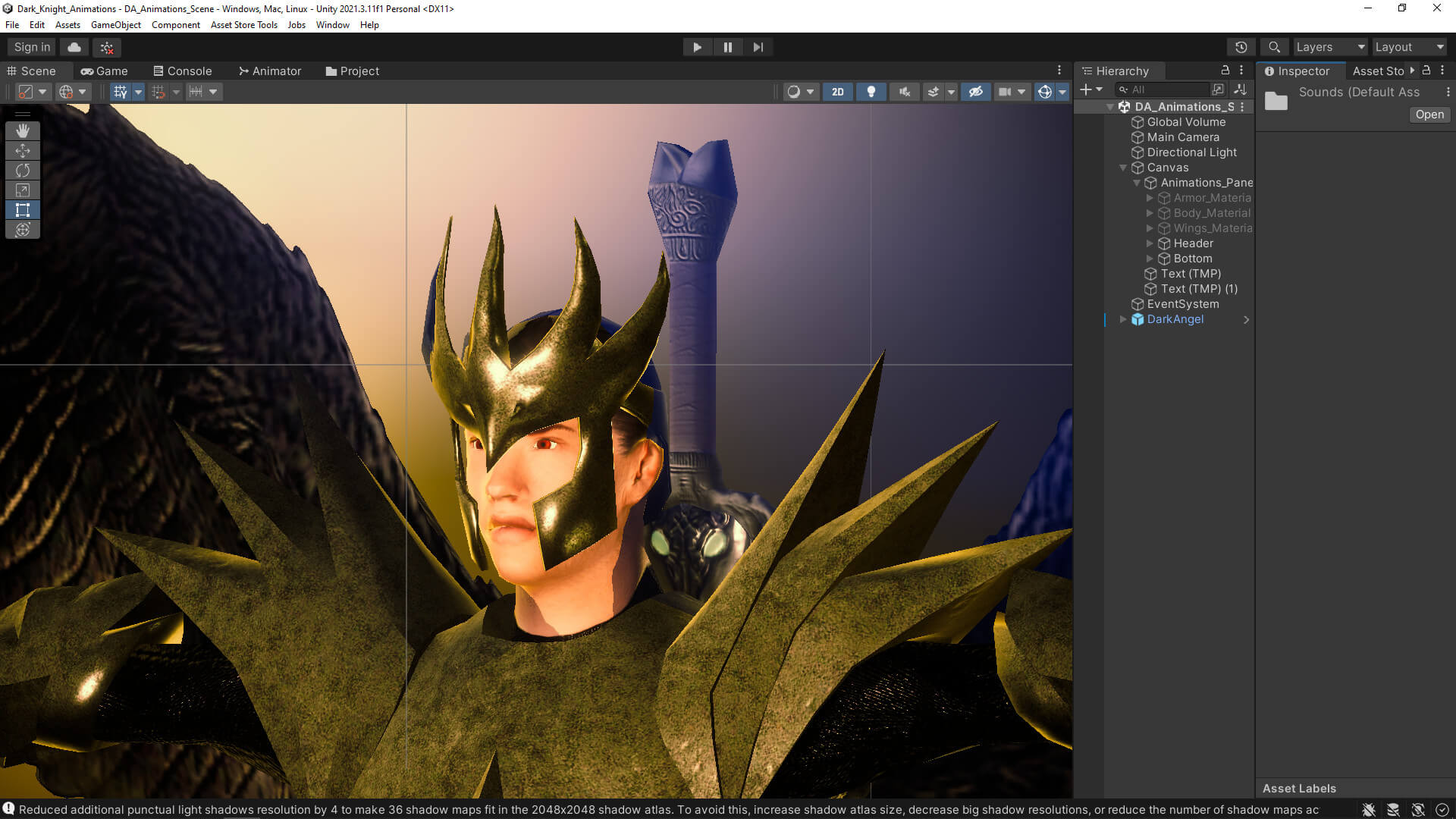 Angel Knight for Unity - 3D Model by stonelion7