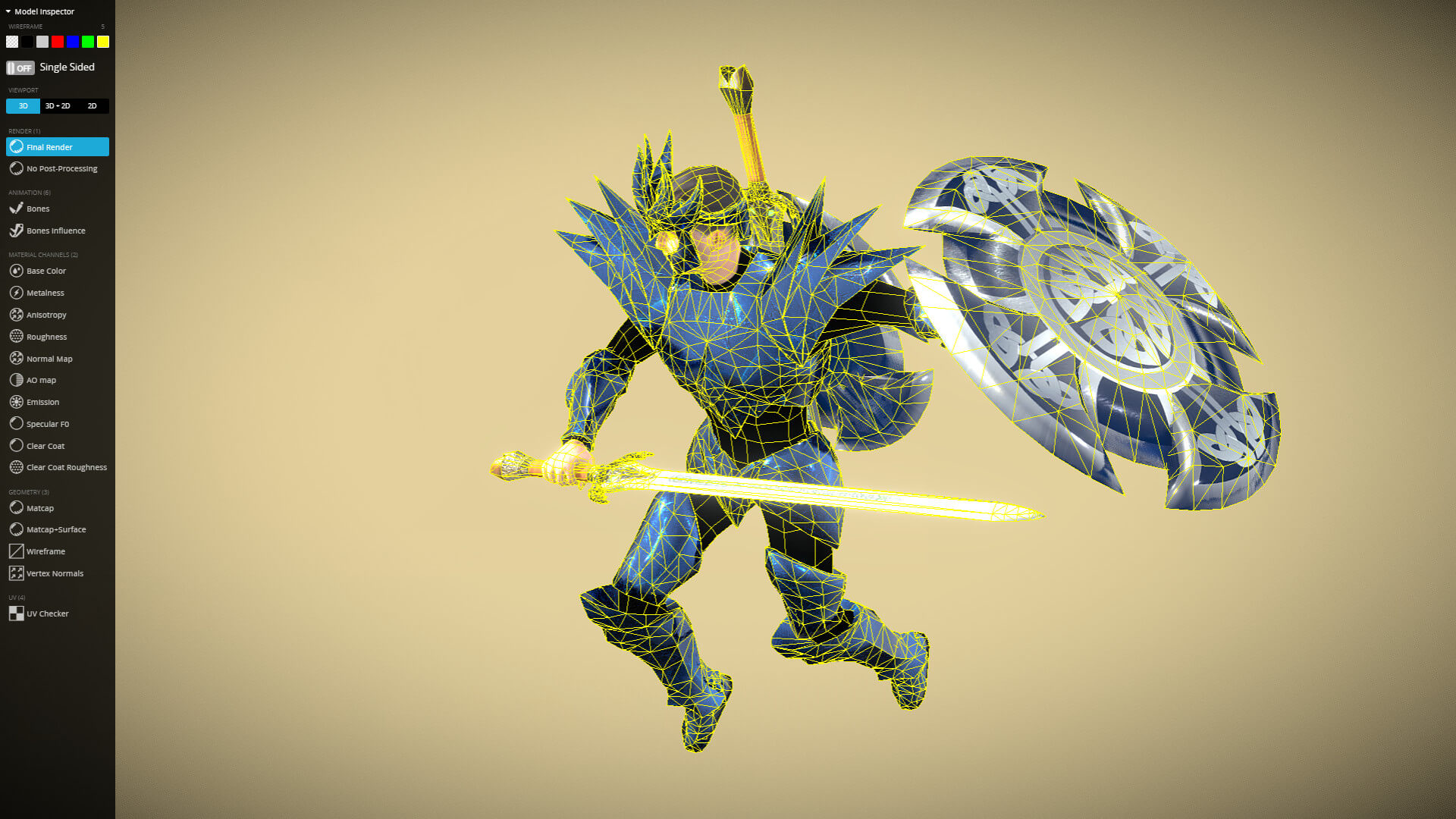 Angel Knight for Unity - 3D Model by stonelion7