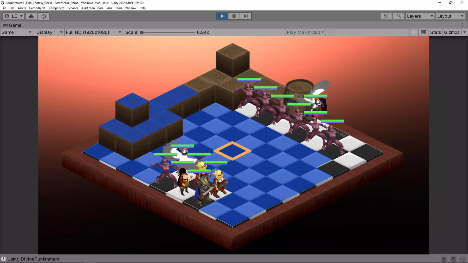 Final Fantasy Tactics Like Battle (Isometric Game Template) by stonelion7