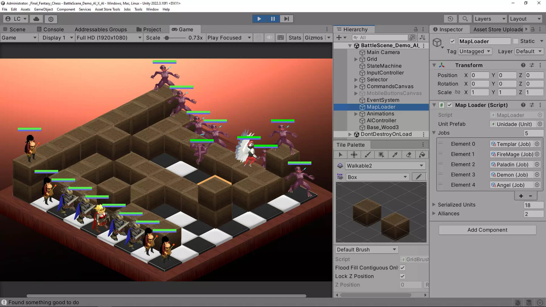 Final Fantasy Tactics Like Battle (Isometric Game Template) by stonelion7