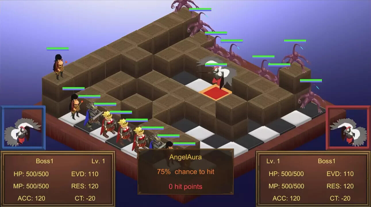 Final Fantasy Tactics Like Battle (Isometric Game Template) by stonelion7