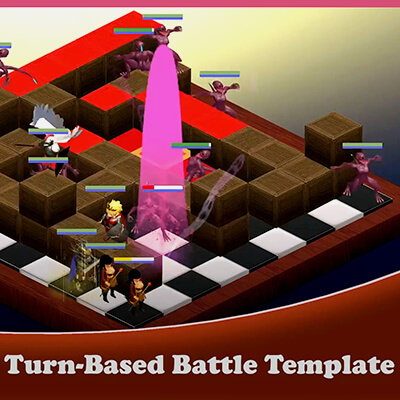 Final Fantasy Tactics Like Battle (Isometric Game Template) by stonelion7