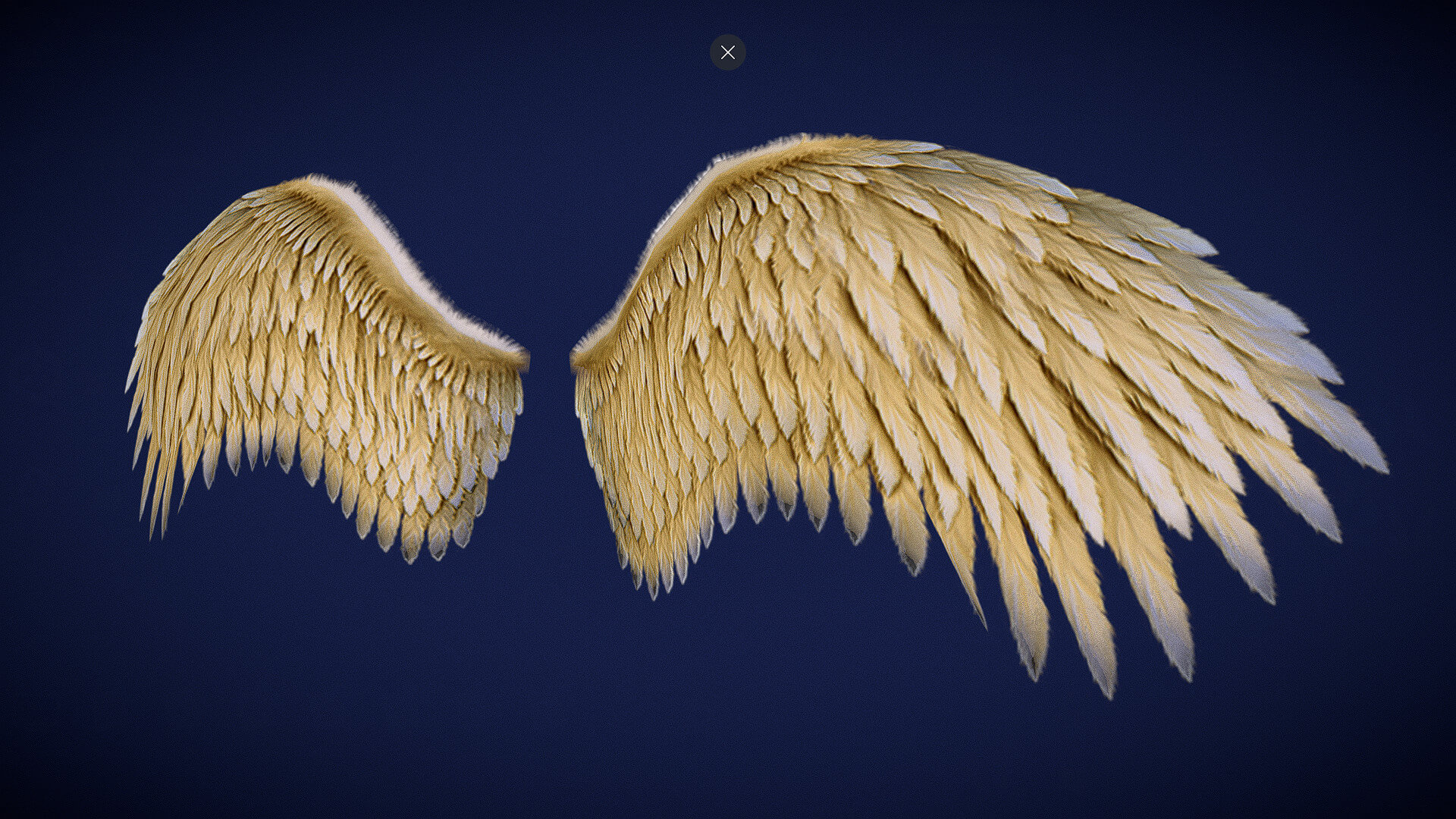 Golden Wings - 3D Model by stonelion7