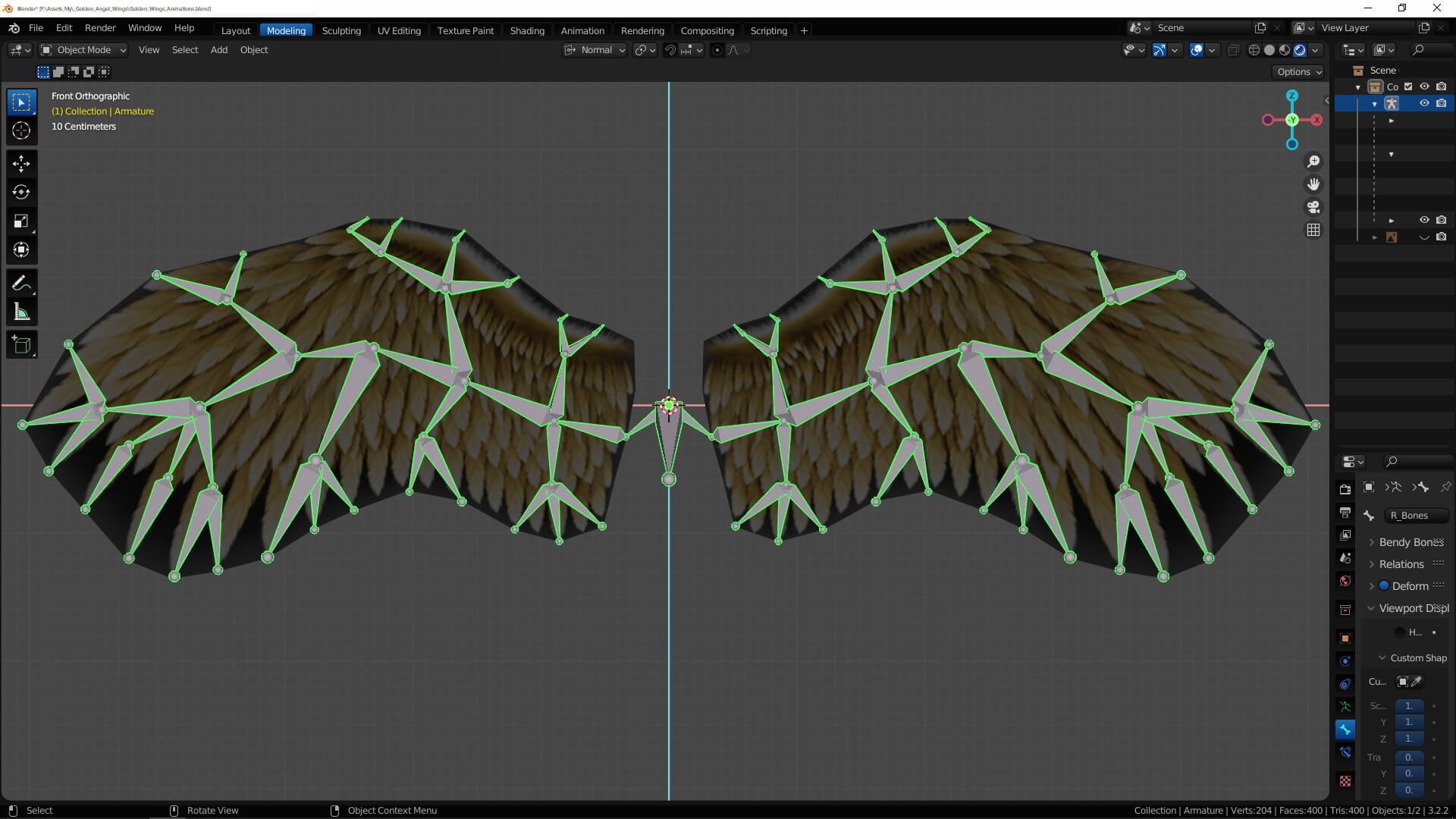 Golden Wings - 3D Model by stonelion7