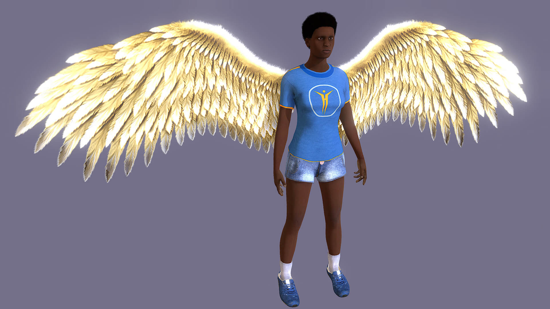 Golden Wings - 3D Model by stonelion7