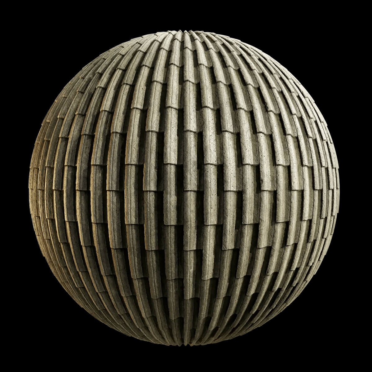 Beige Stone Roof Tiles - 3D Texture by stop and shop