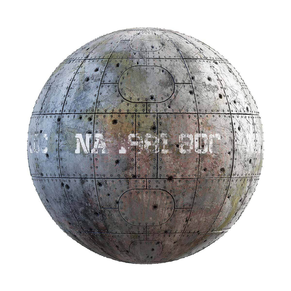 Damaged Aircraft Armor - 3D Texture by stop and shop