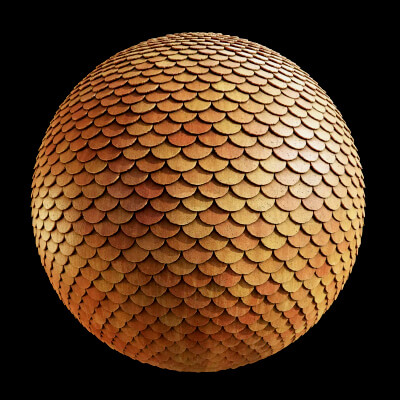 Orange Ceramic Roof Tiles 02 - 3D Texture by stop and shop