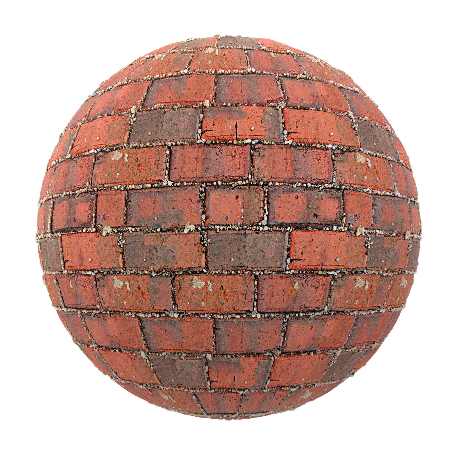Red Brick Pavement 4 - 3D Texture by stop and shop