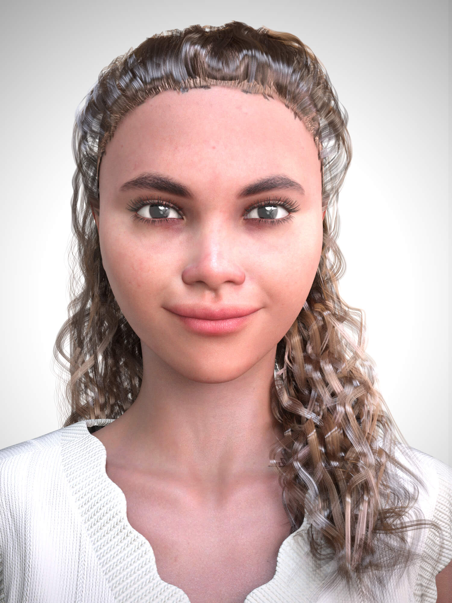 Akirah Curly Hair for Genesis 8 Female - Daz Content by storage-plan