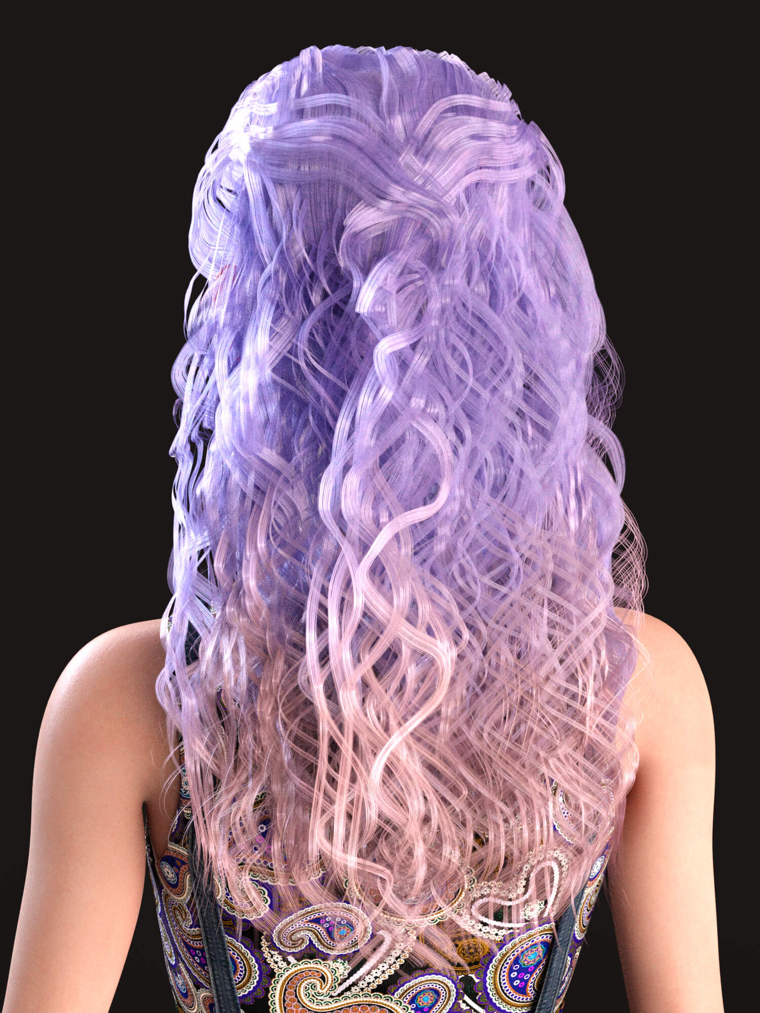 Akirah Curly Hair for Genesis 8 Female - Daz Content by storage-plan