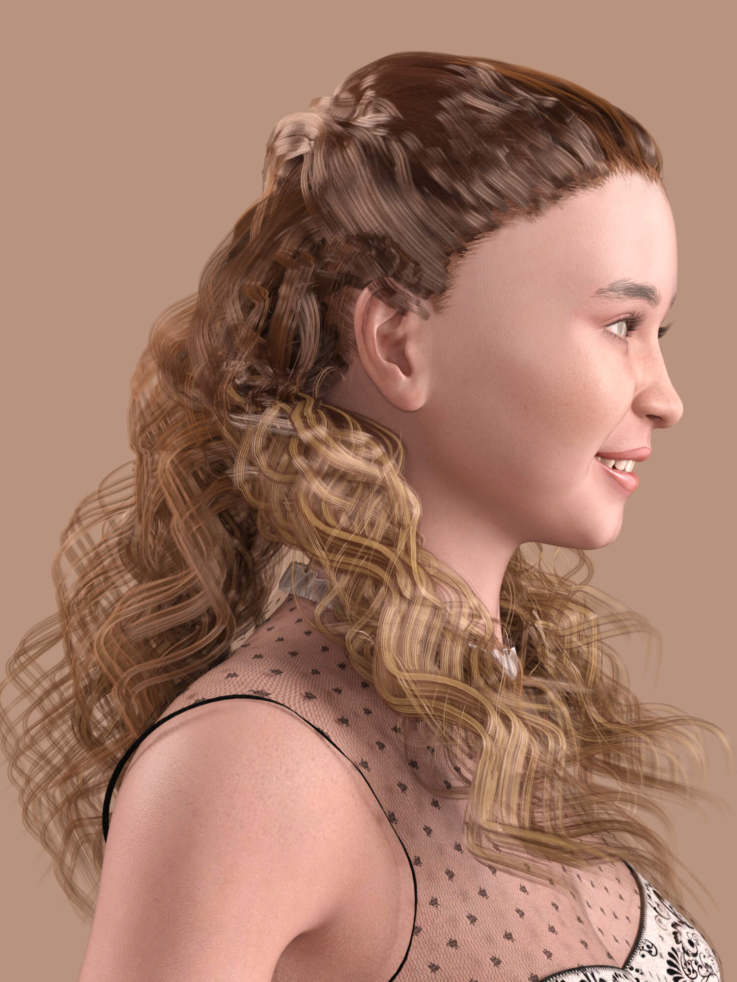 Akirah Curly Hair for Genesis 8 Female - Daz Content by storage-plan