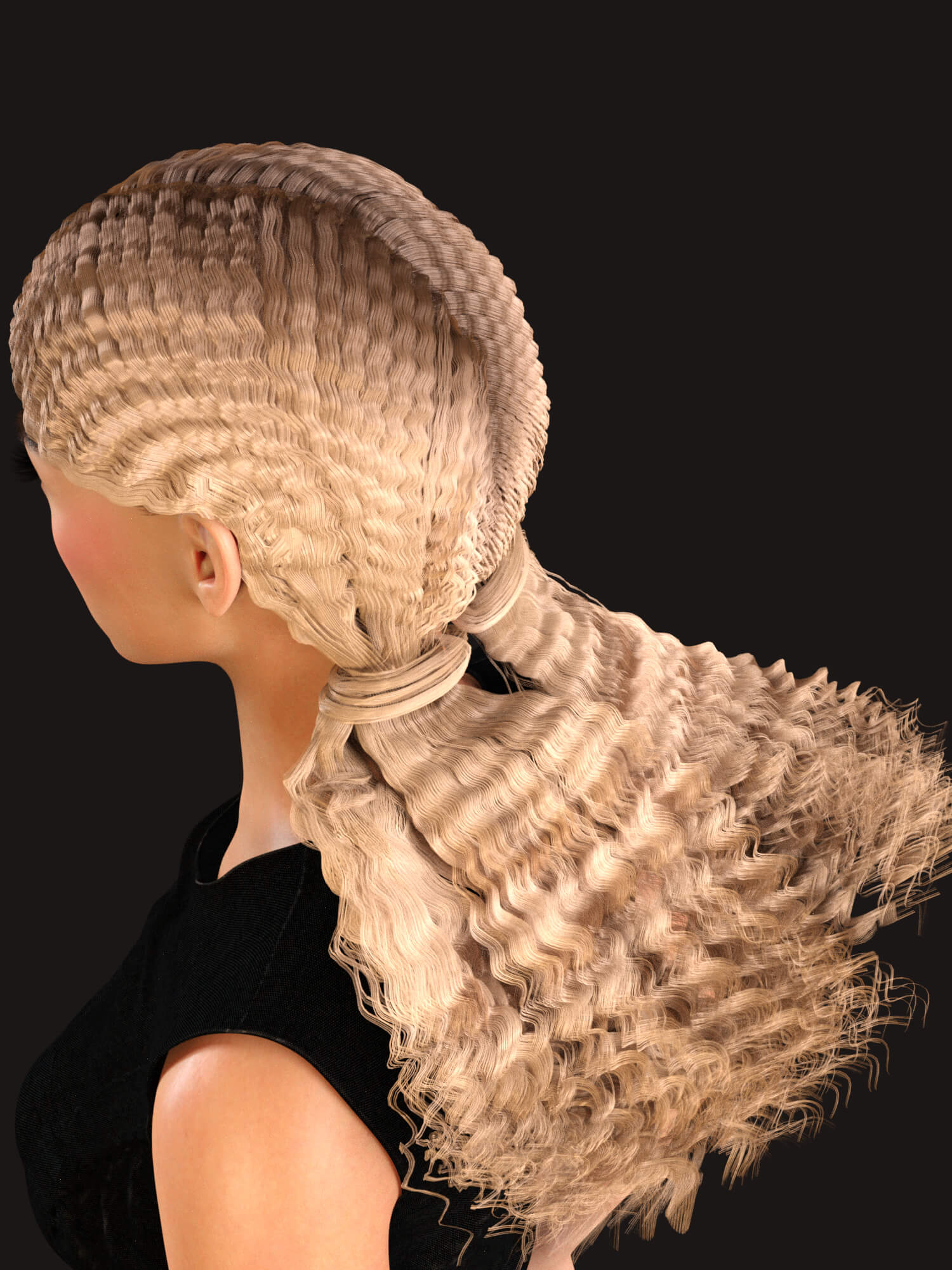 Curly Pigtails for Genesis 8 Female - Daz Content by storage-plan