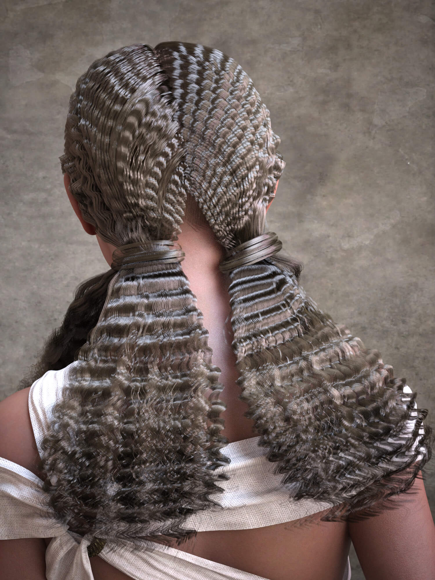 Curly Pigtails for Genesis 8 Female - Daz Content by storage-plan