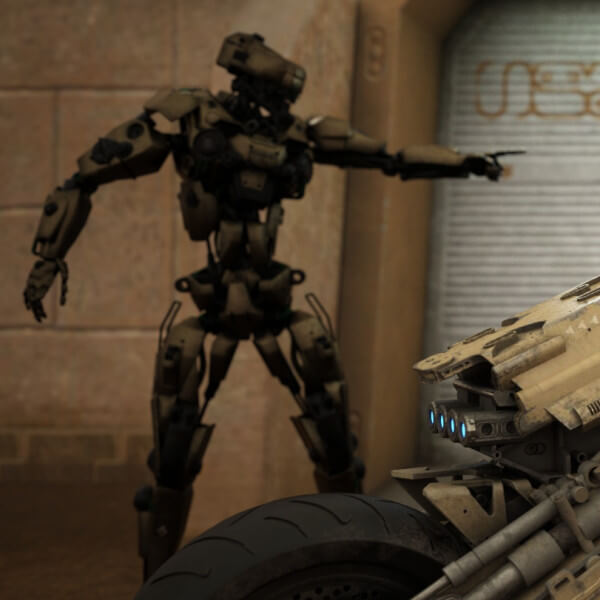 Dark Warrior 3D Render | RenderHub Gallery