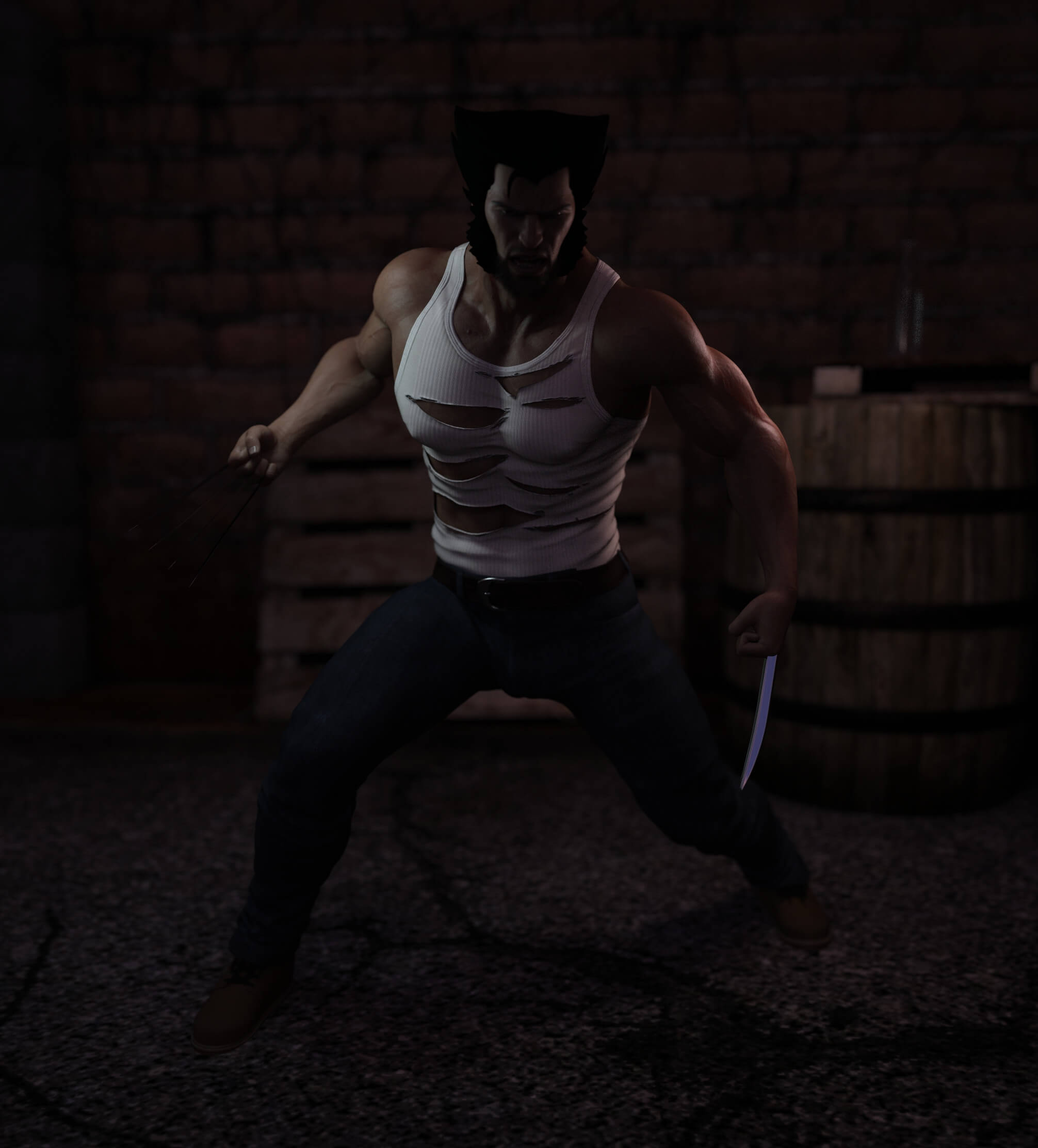 Logan 3D Render, Digital Art by Storm84hunter
