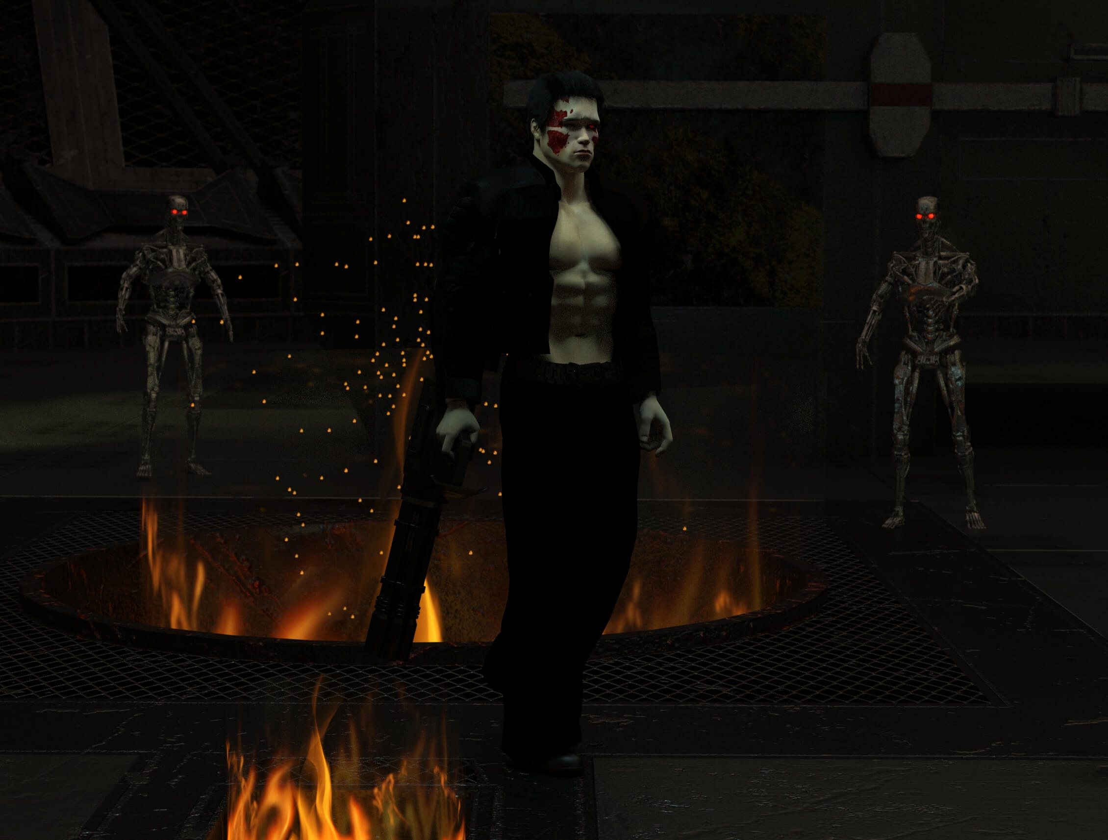 The Terminator 3D Render, Digital Art by Storm84hunter