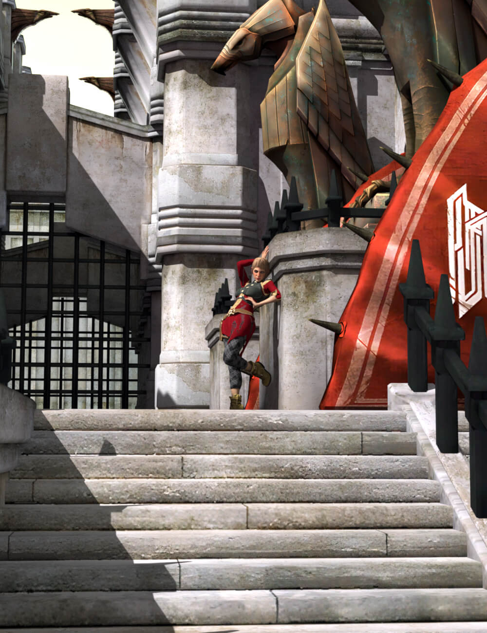 Gallows Courtyard DA2 - Daz Content by Stormlux18