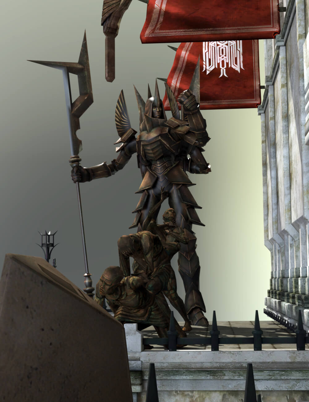 Gallows Courtyard DA2 - Daz Content by Stormlux18